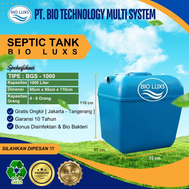 Jual Septic Tank Bio,Biotech,Biofil,Bioluxs BGS 1000 liter | Shopee ...