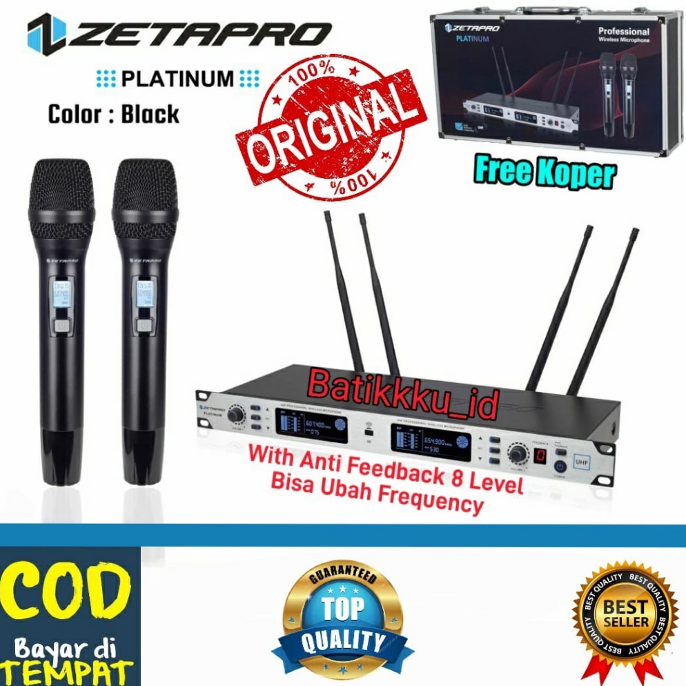Jual Harga Bersahabat Mic Wireless Zetapro Platinum Original Anti ...
