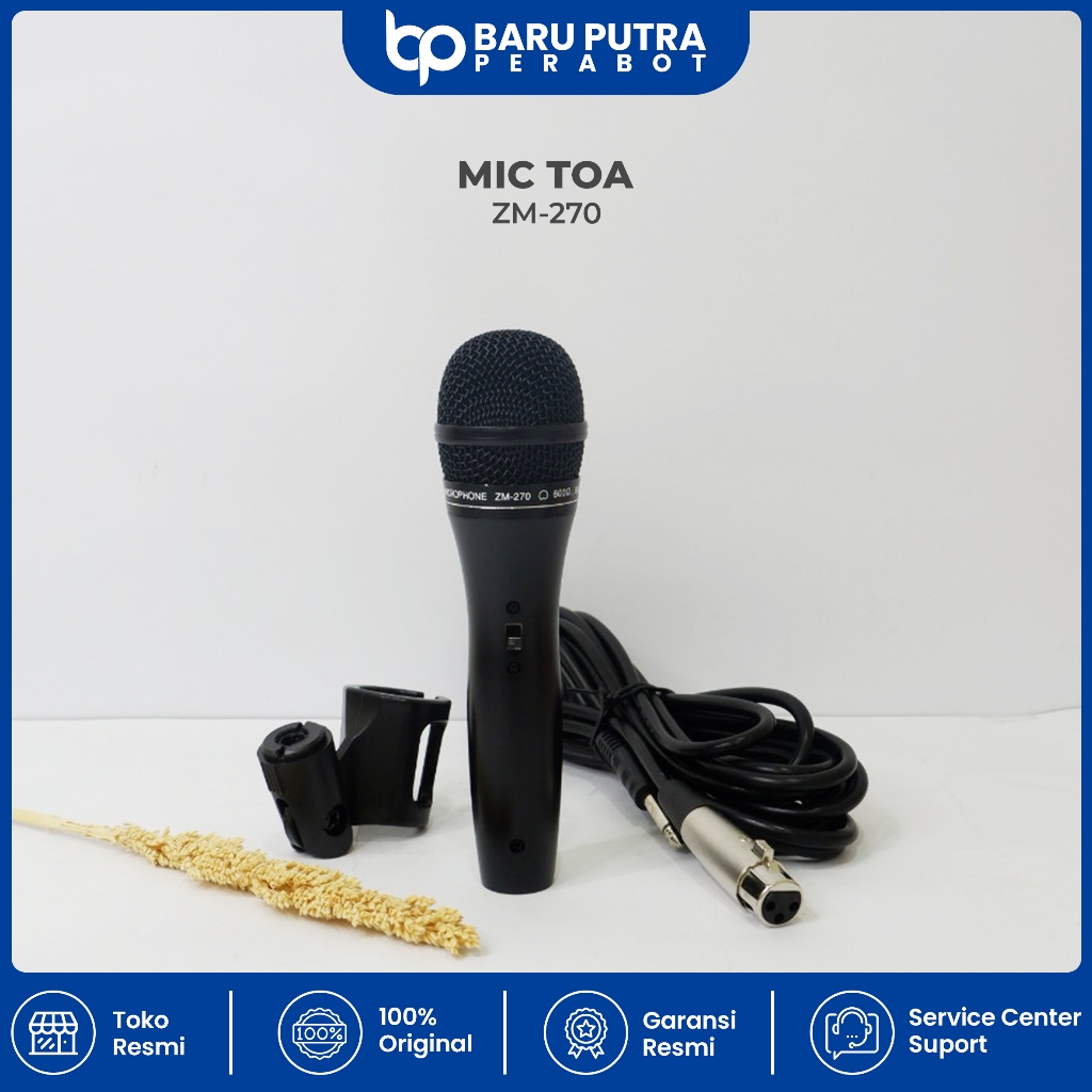 Jual Mic TOA ZM-270 Dynamic / Microphone ZM 270 / Mikrofon ZM270 | Shopee Indonesia