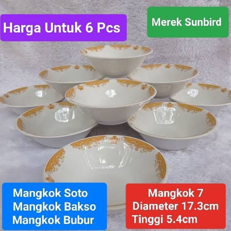 Jual mangkok soto mangkok bakso bak mie mangkok keramik MAHKOTA ...