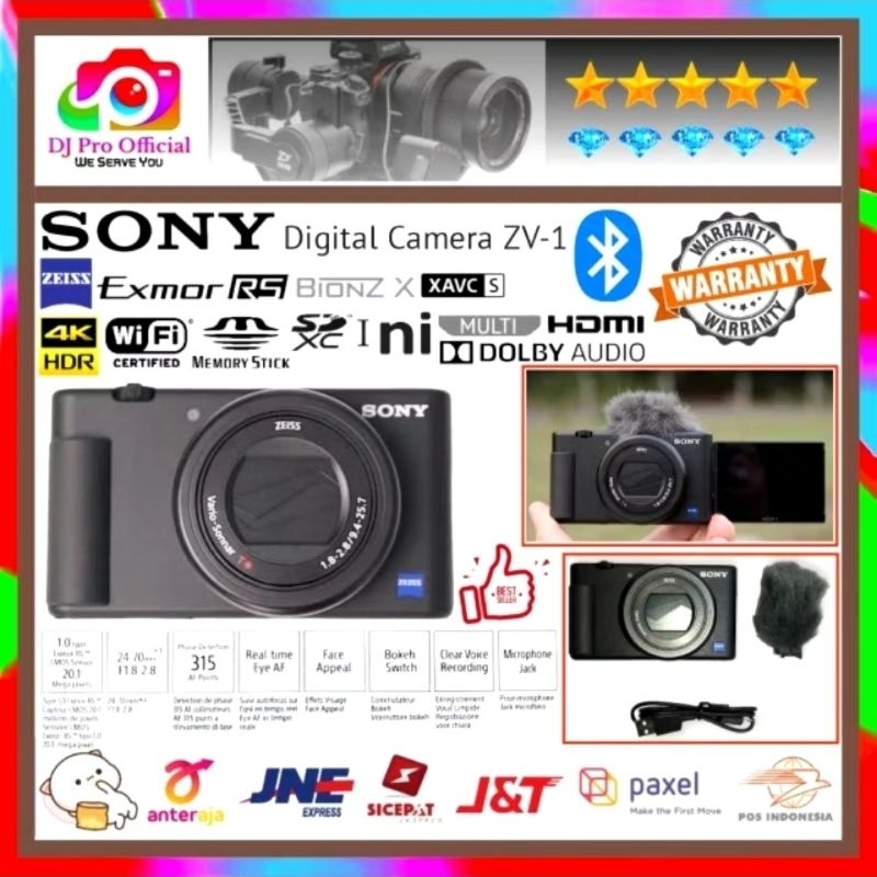 Jual Sony ZV1 digital pocket camera zv 1 EXMOR RS 20.1MP Cmos sensor Z ...