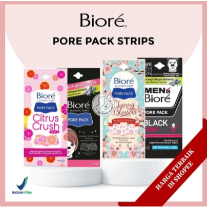 Jual Promo BIORE Pore Pack Black Strip Mens | Cherry Blossom | Batik ...
