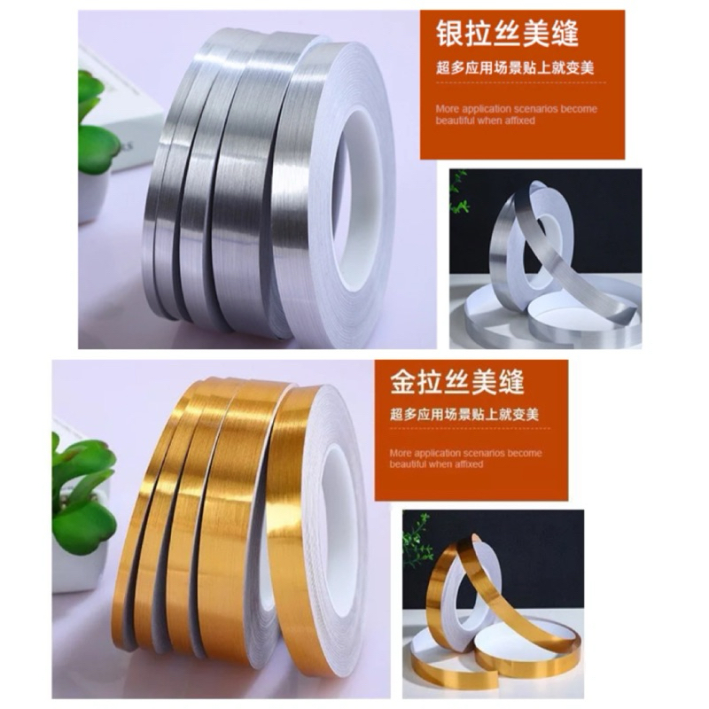 Jual List Gold / List Silver 50meter Stiker Pembatas Keramik Anti Air ...