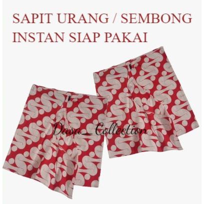 Jual SAPIT URANG TERBARU / SLEMBONG INSTAN SIAP PAKAI MOTIF LERENG ...