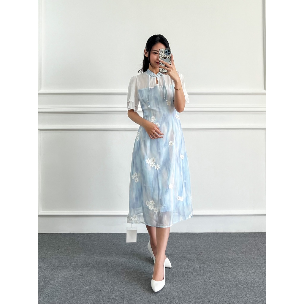 Jual DOLLA - Shu Dress Cheongsam Qipao Midi | Shopee Indonesia