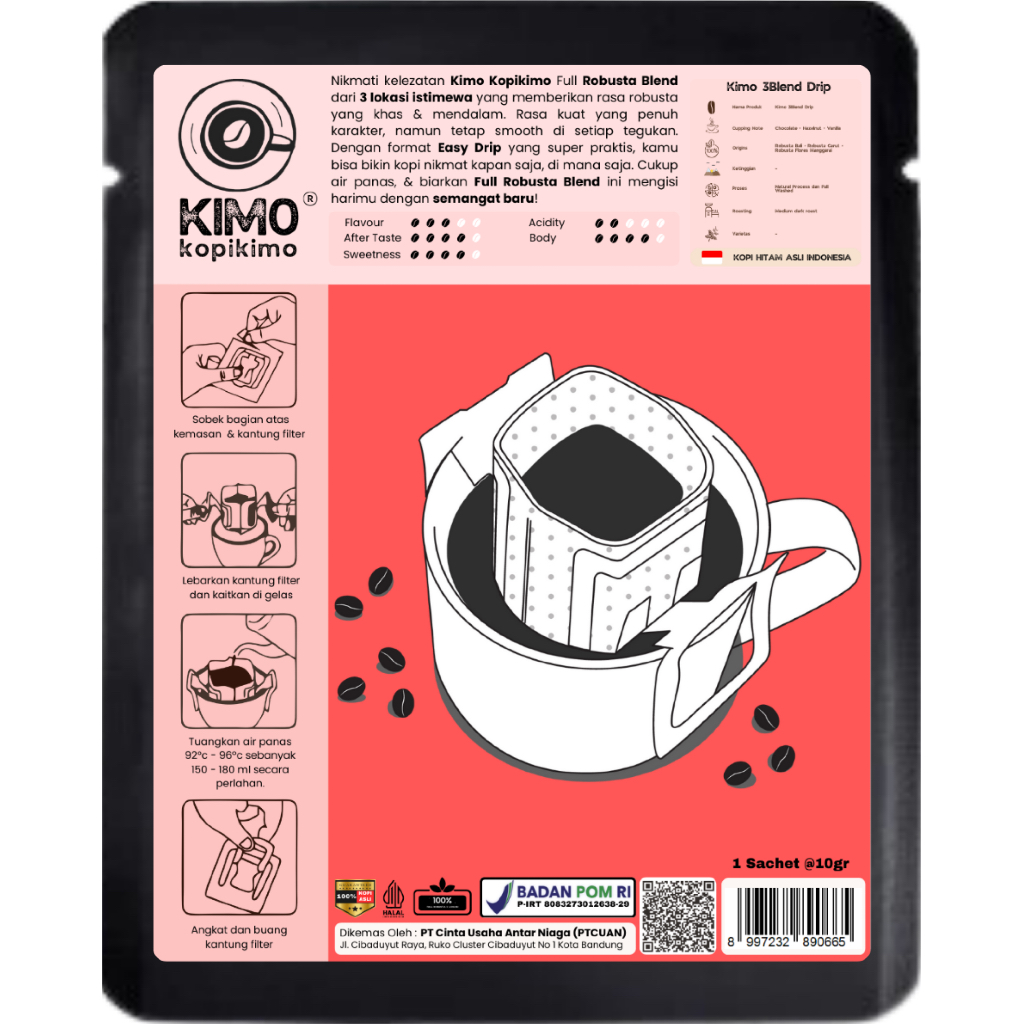 Jual Loba - Kimo Kopikimo / Kopi Drip / Coffee Drip / Arabica Robusta ...