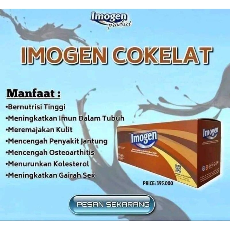 Jual IMOGEN COKELAT 100% ORIGINAL 15 SACHET | Shopee Indonesia