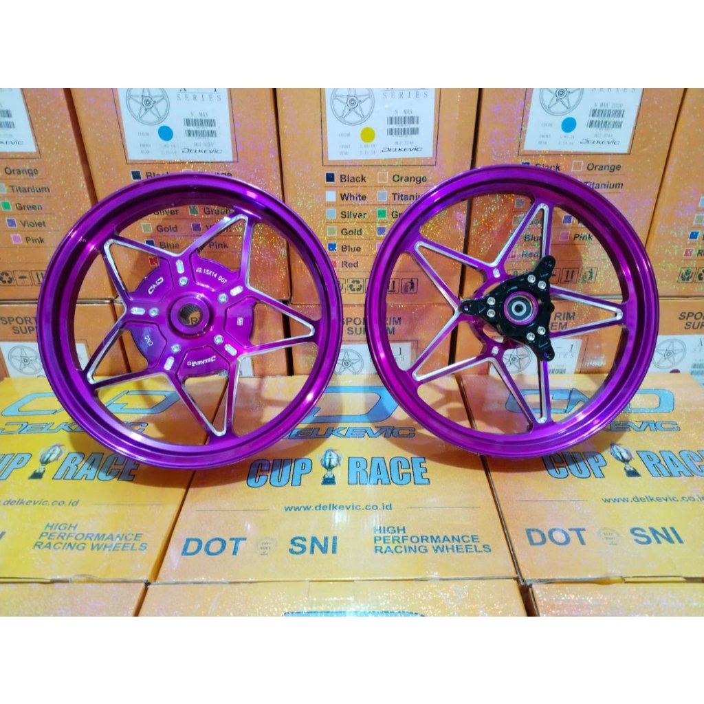 Jual VELG DELKEVIC DND BINTANG X1 velg AEROX RING 14 PNP PEMASANGAN ...