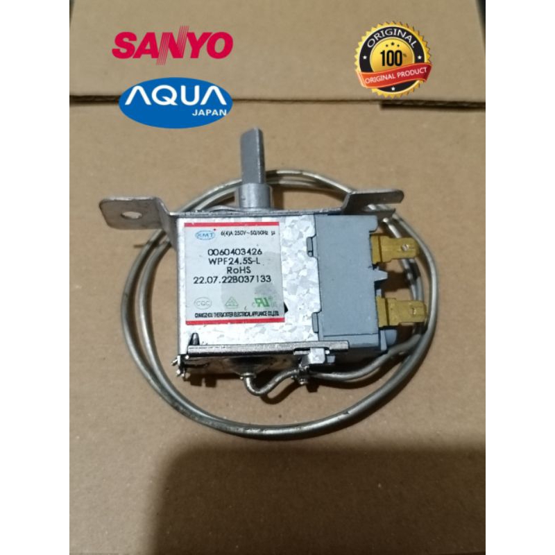 Jual Thermostat - Sensor suhu/ Otomatis Kulkas SANYO/AQUA 1 Pintu/ 2 Pintu | Original | Shopee ...