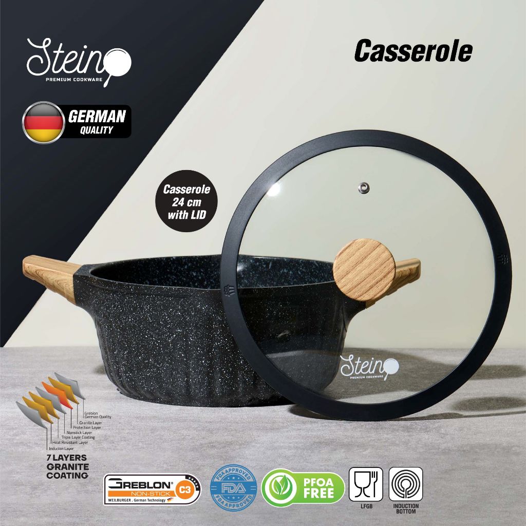 Jual STEIN Cookware Diamond 2 Casserole Pan Wajan Serbaguna Anti ...