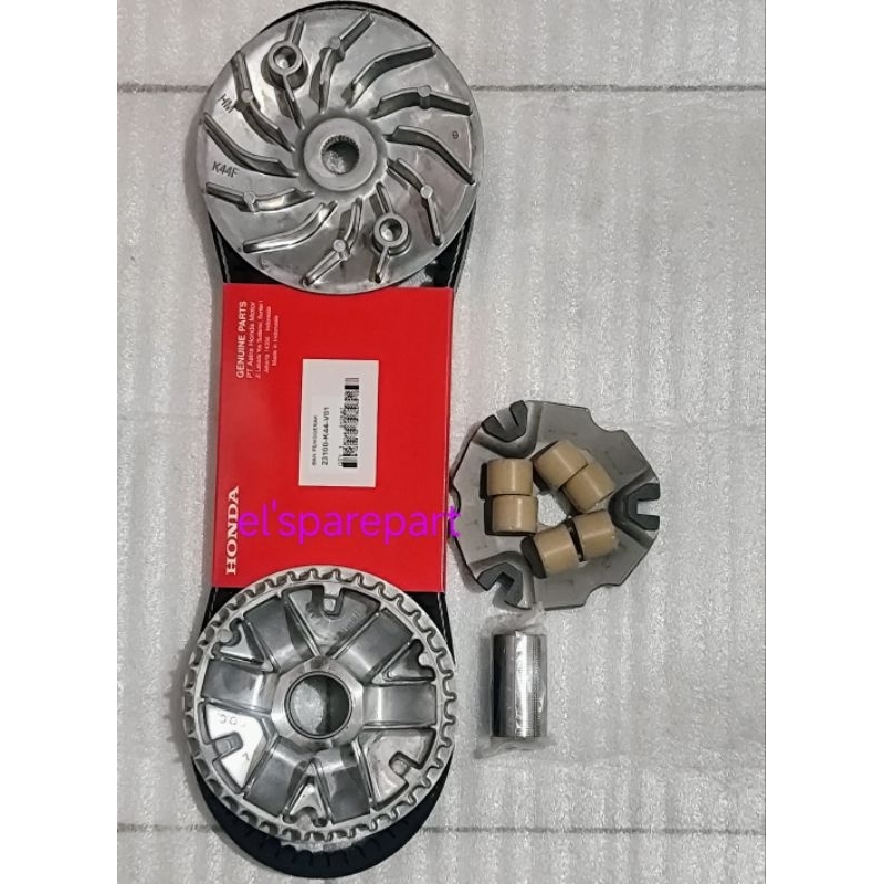 Jual vanbelt + kipas + rumah roller assy beat fi pop vario 110 esp scoopy esp spacy esp k44 ...