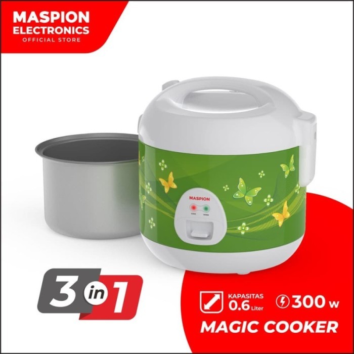 Jual Rice Cooker Maspion MRJ 0623 GRBF HIJAU 0,6 Liter Magic Com ...