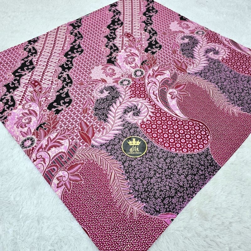 Jual Kain Batik Sanforised Halus PINK/DUSTY PINK COMBINASI Premium Solo ...