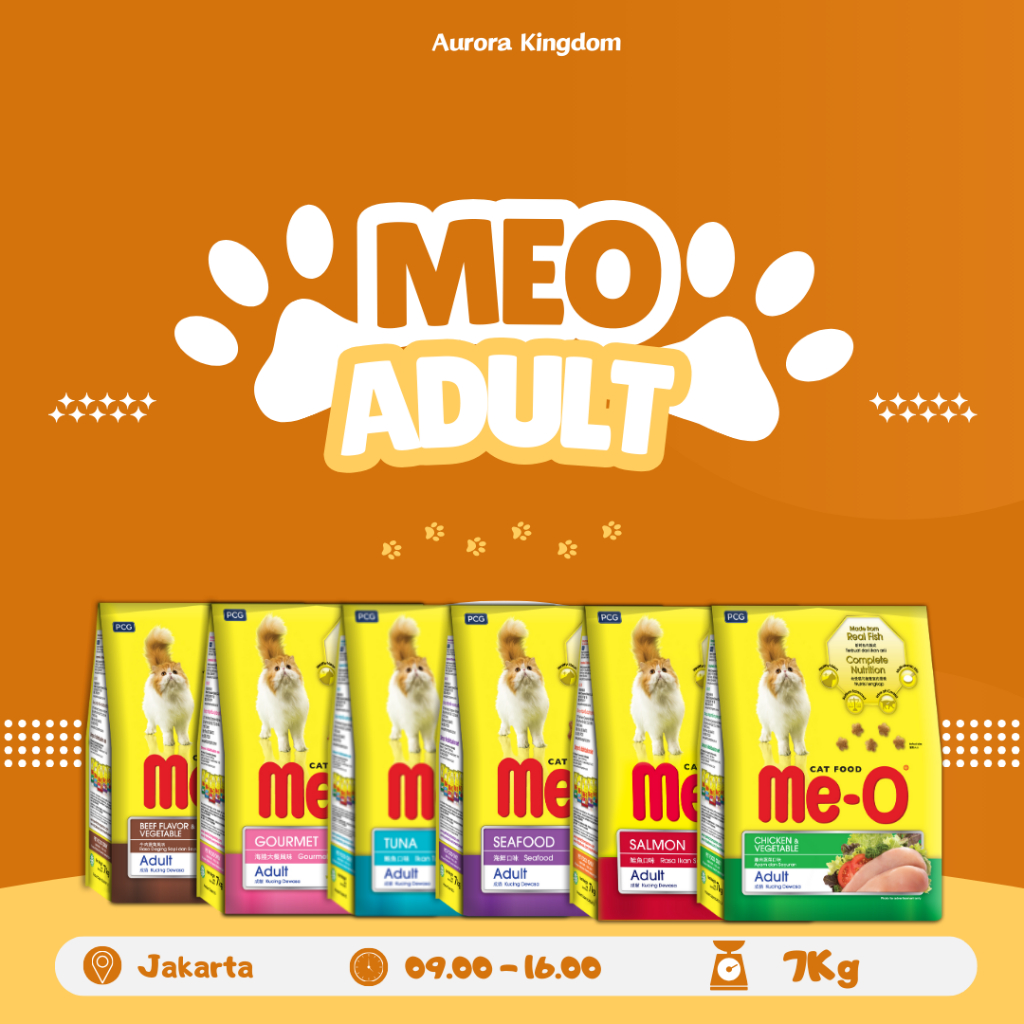 Jual Me-o Meo Adult Tuna/Salmon/Chicken/Beef/Gourmet/Seafood 7 kg 7kg ...