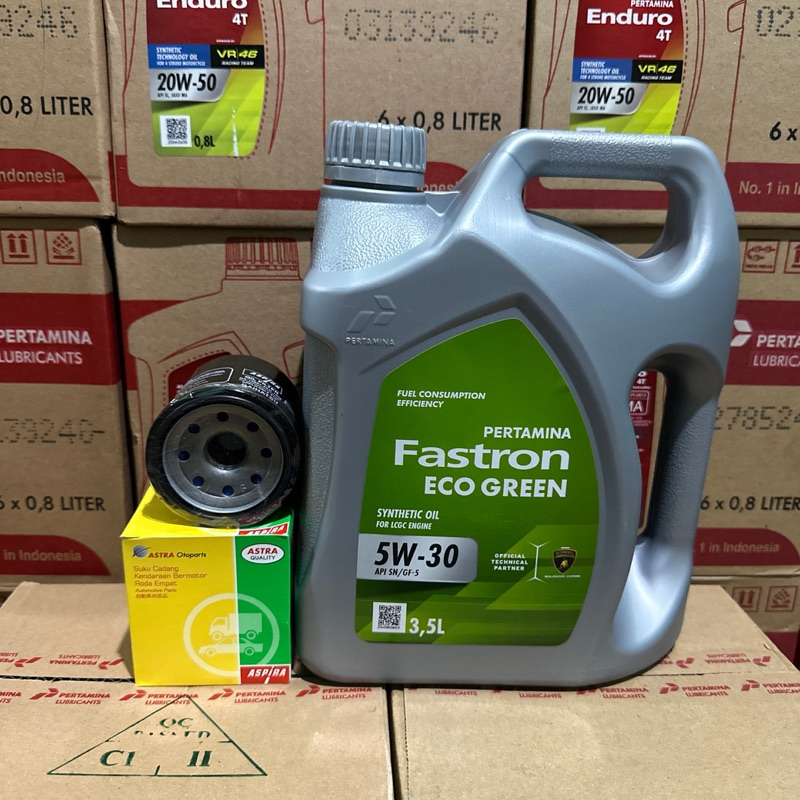 Jual RK Paket Oli Mesin dan Filter oli Daihatsu Fastron Eco green SAE ...