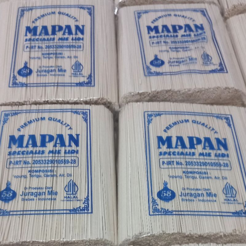 Jual mie lidi mentah kecil 1kg high quality tidak keras | Shopee Indonesia