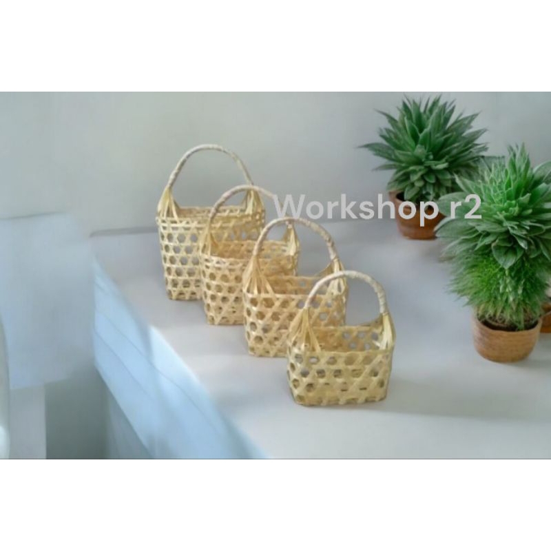 Jual anyaman bambu kerajinan tangan dari bambu keranjang awi keranjang ...