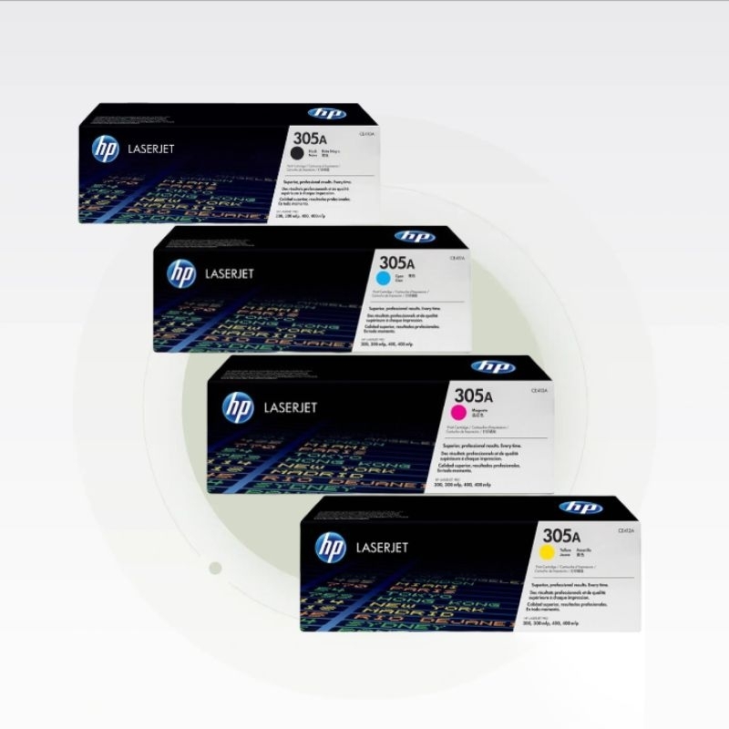 Jual Toner Hp LaserJet 305a Black + 305a Colour Original // 1 Paket ...