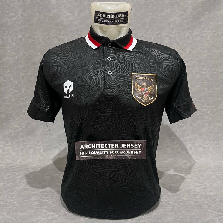 Jual Special Packing Jersey Baju Bola Timnas Indonesia 3rd Mills Black ...