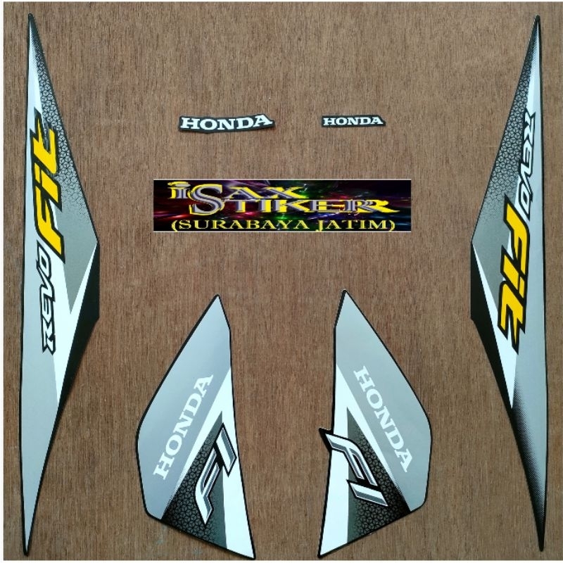 Jual Striping Honda Revo Fit FI STD hitam silver tahun 2021 2022 ...