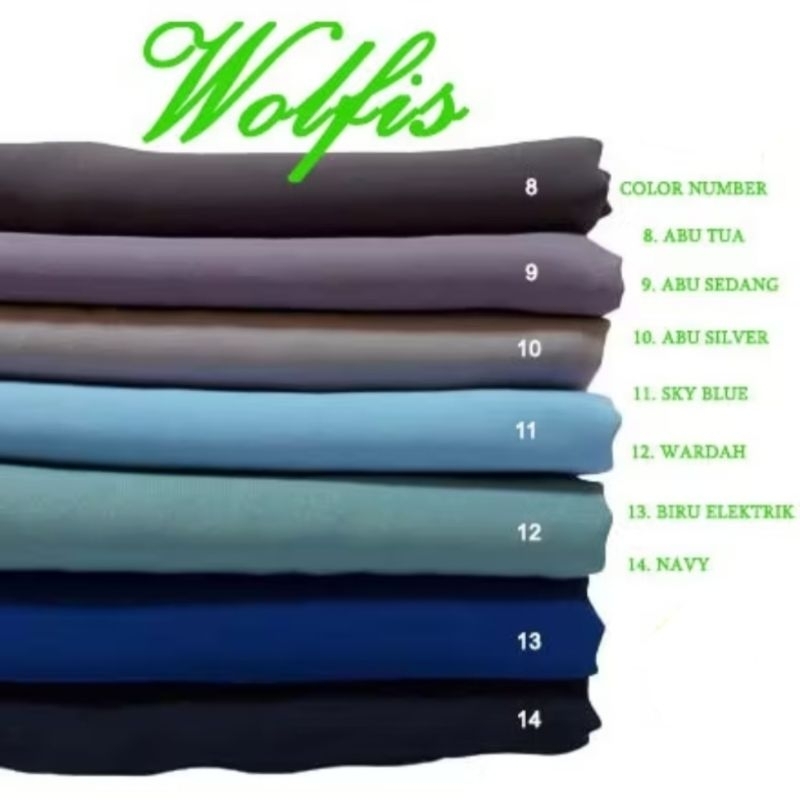 Jual KAIN WOLFIS PREMIUM HARGA PER 1 METER | Shopee Indonesia