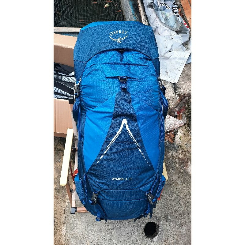 Jual OSPREY ATMOS AG LT 50 BLUE BACKPACKING TAS GUNUNG HIKING TREKKING TRAVELING ORIGINAL ...
