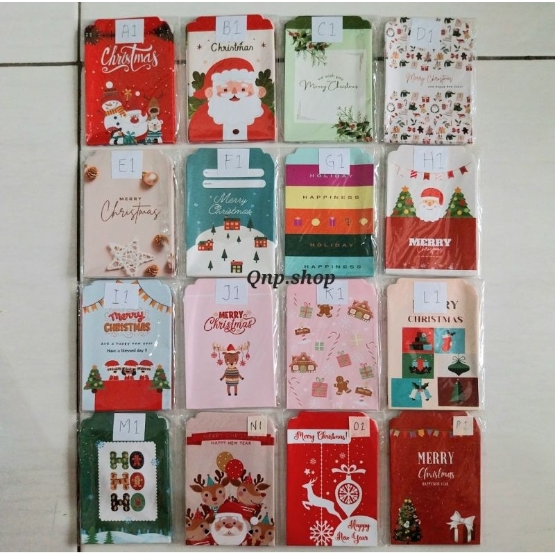 Jual Amplop Natal Pendek Seri A | Shopee Indonesia
