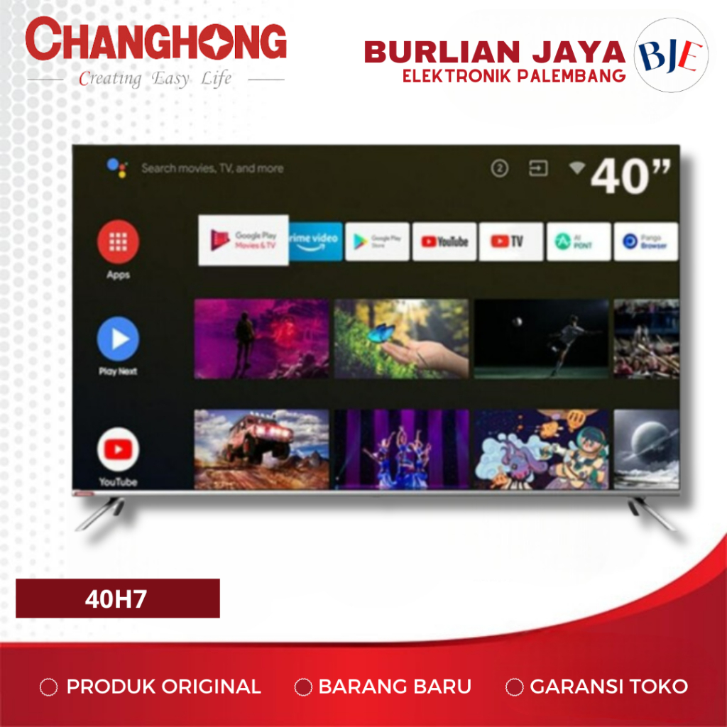 Jual TV CHANGHONG 40H7 40 INCH LED TV DIGITAL TV SMART TV 40" PALEMBANG | Shopee Indonesia