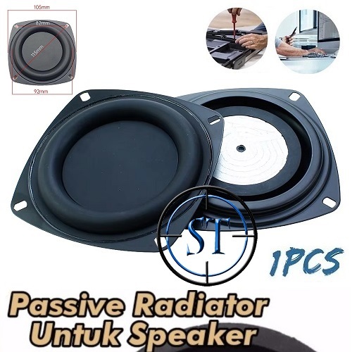 Jual Bass Passive Radiator 4" Speaker Brushed Alumunium Membrane 4 Inch ...