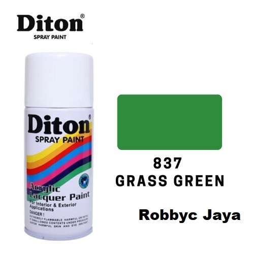 Jual Cat Semprot Diton Grass Green 837 / Cat Pilok Hijau Rumput 300cc ...