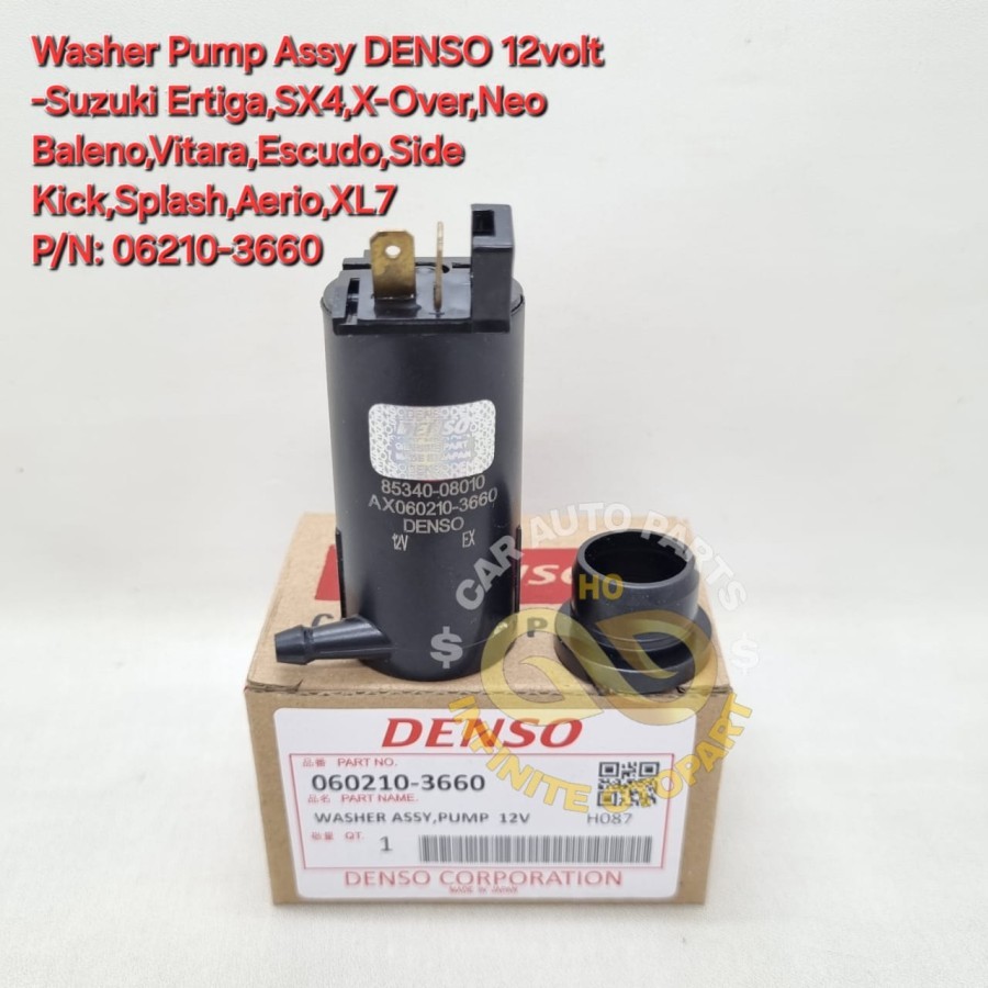 Jual WASHER PUMP MOTOR POMPA AIR WIPER 12V ERTIGA SX4 XOVER NEO BALENO ...