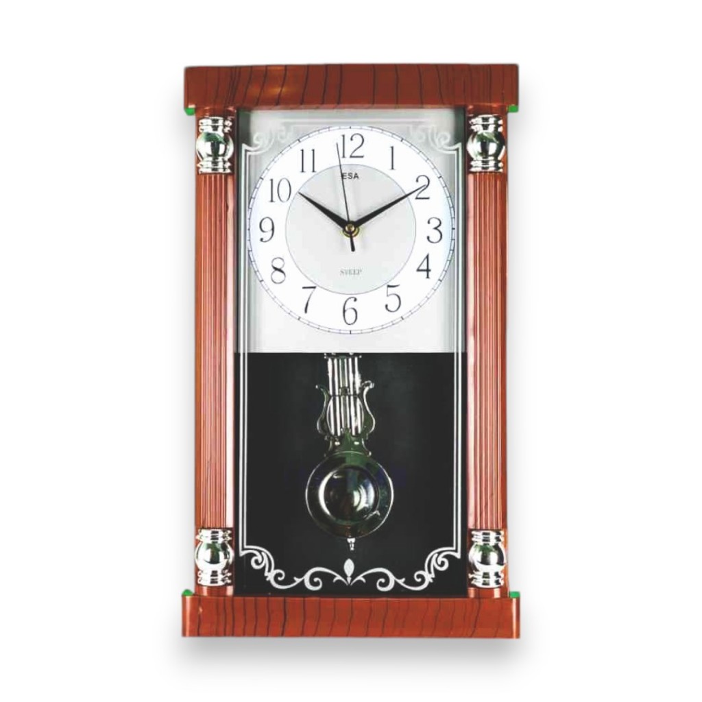 Jual ESA Jam Dinding Bandul Bunyi Lonceng Tiap Jam Silent Movement 3016 ...
