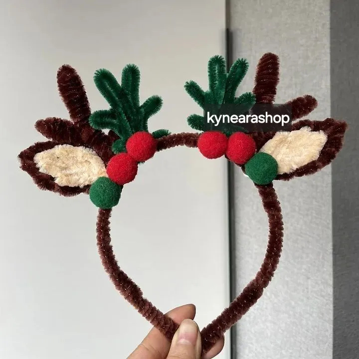 Jual bando natal / bando tanduk rusa / bando topi natal / christmast ...