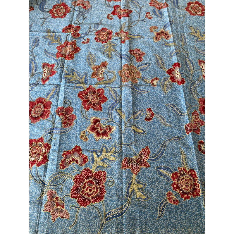 Jual PREMIUM!!! KAIN BATIK KOMBINASI TULIS PRADA MOTIF FLORAL TANAHAN 2 ...
