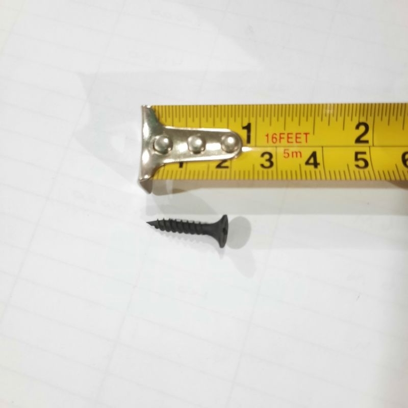 Jual Skrup Hitam 2 cm Kepala Plus / Skrup Gypsum Hitam 3/4"/ Skrup ...