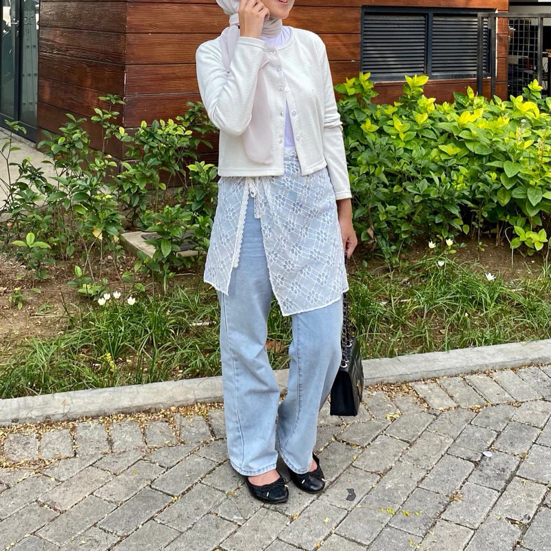 Jual Lace Skirt / Lace Overskirt / Lace Wrap Skirt / Lace Layer Skirt ...