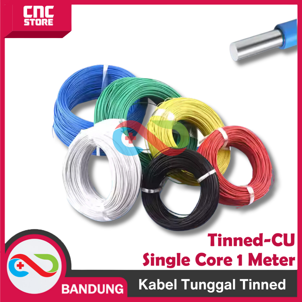 Jual KABEL TUNGGAL MINI WIRE SINGLE CORE TINNED CU PERMETER HITAM MERAH ...