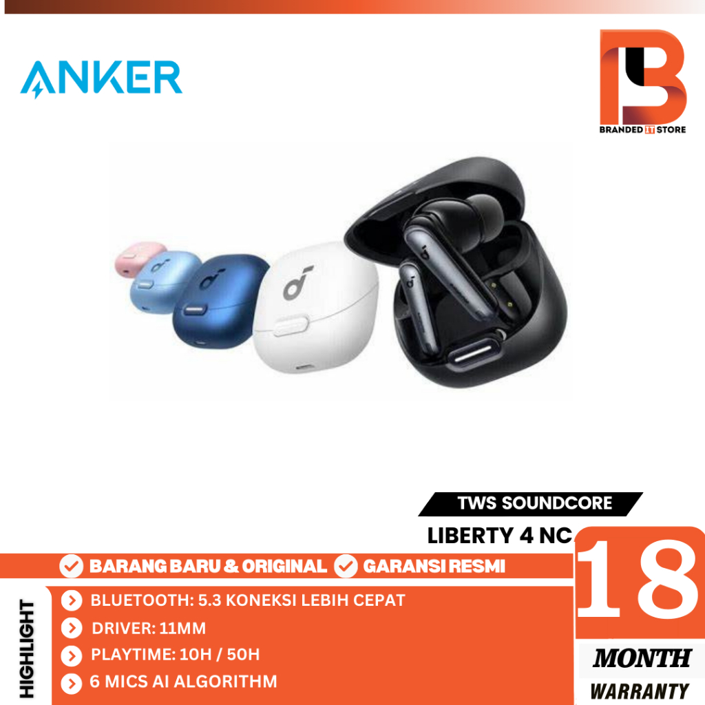 Jual TWS Anker Soundcore Liberty 4 NC - A3947 | Shopee Indonesia