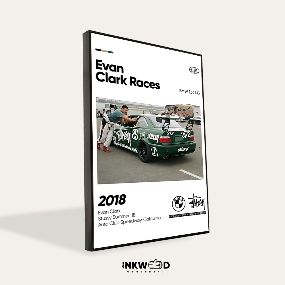 Jual POSTER EVAN CLARKS STUSSY - FRAMEBLOCK ARTWORK PAJANGAN DINDING ...