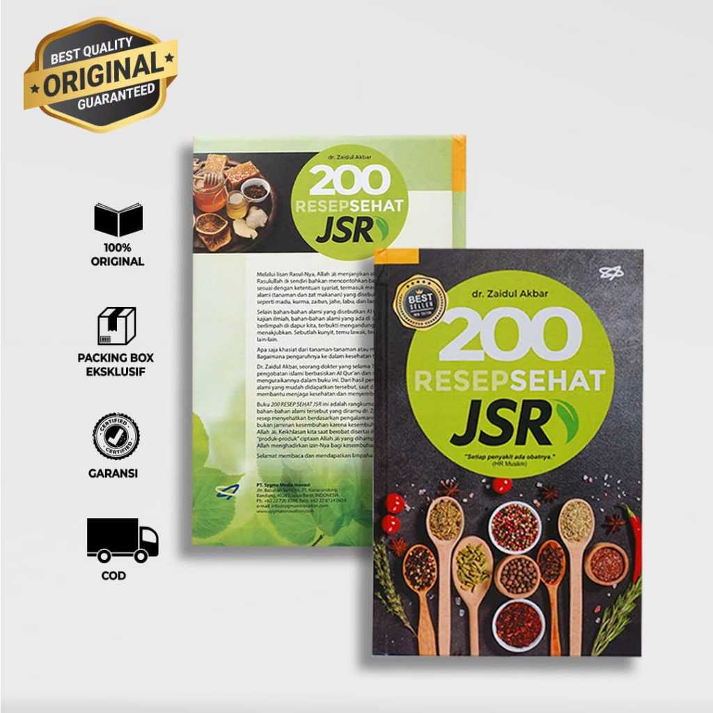 Jual Buku 200 Resep Sehat JSR dr. Zaidul Akbar - (oRIGINAL FULL COLOR ...