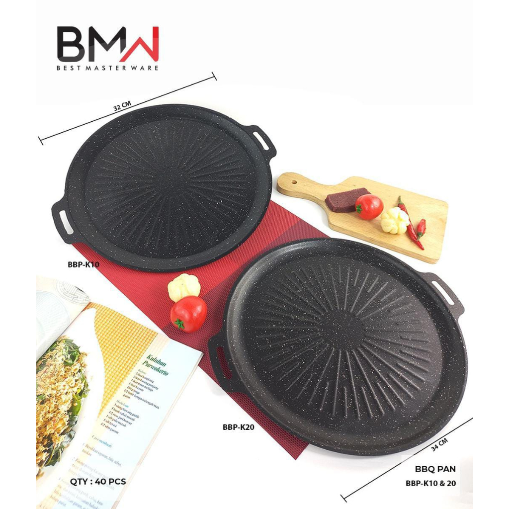 Jual New BBQ Pan Korea Motif Bulat - Panggangan Barbecue - Wajan Grill ...