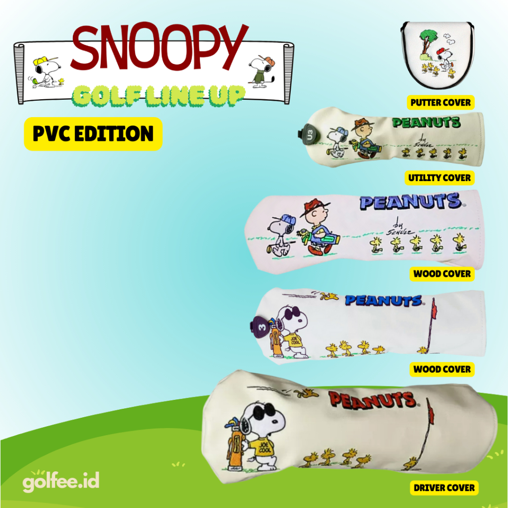 Jual [Club Cover] UPLARK Snoopy Golf Club Cover PVC Collection | Shopee ...