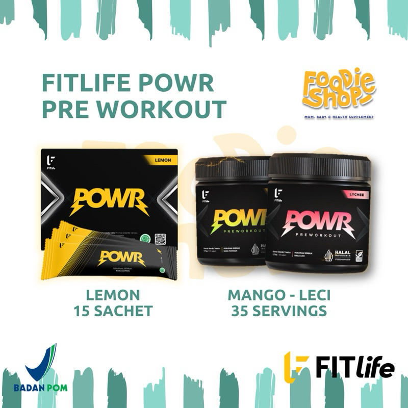 Jual Fitlife POWR Pre Workout Isi 15/ 35 serving | Shopee Indonesia