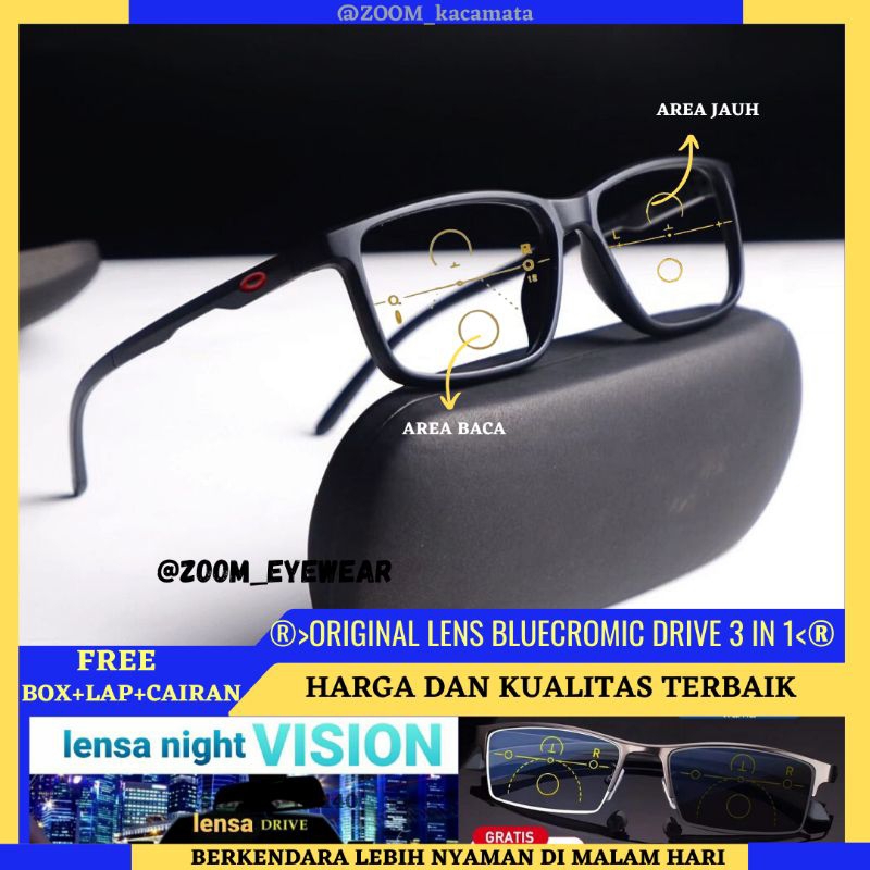 Jual PROGRESIVE-(BLACK FULL)Kacamata Baca Progresif Jauh Dekat ...