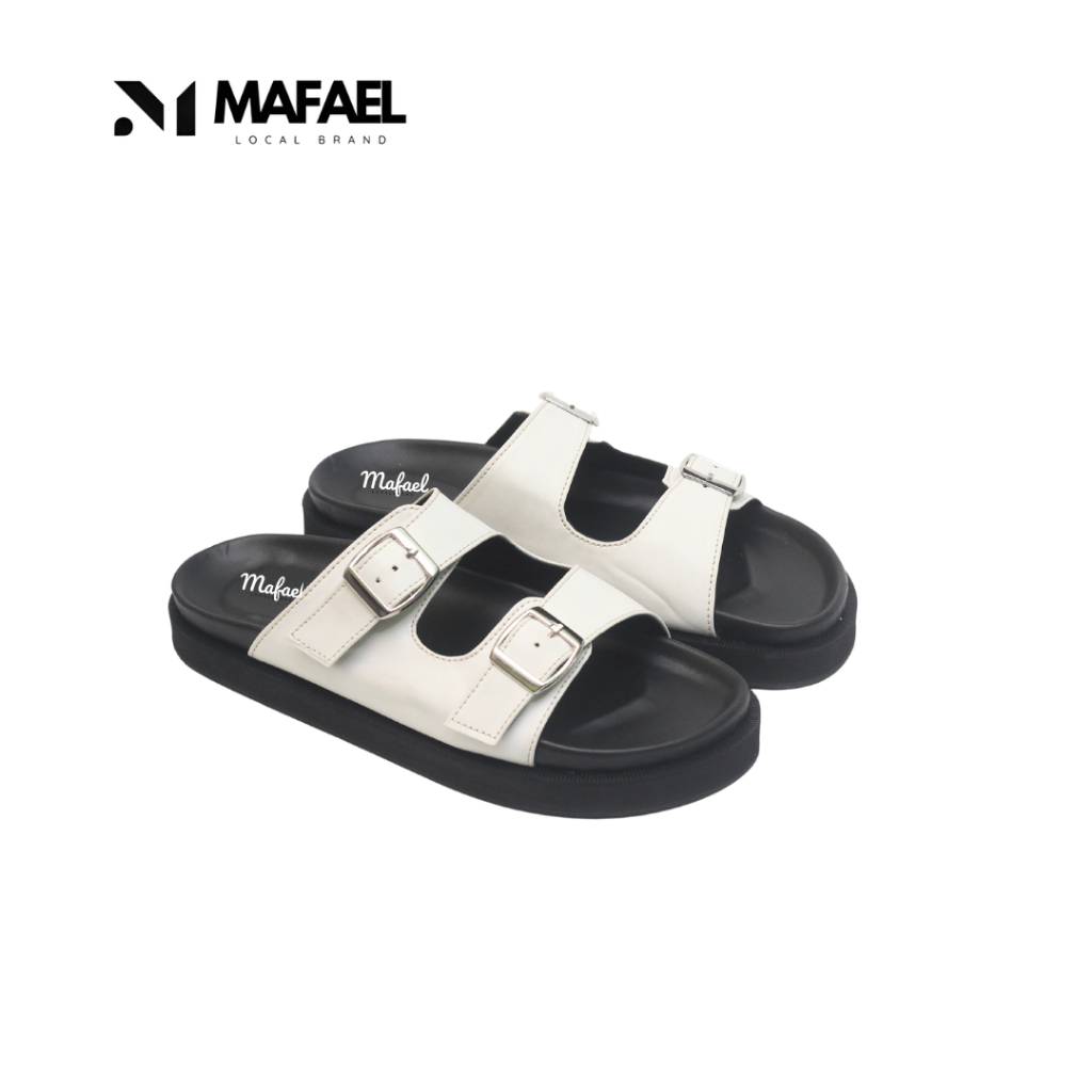 Jual Sandal Double Strap Fashion Wanita-Sandal Cewe Hitam Empuk-Sendal ...