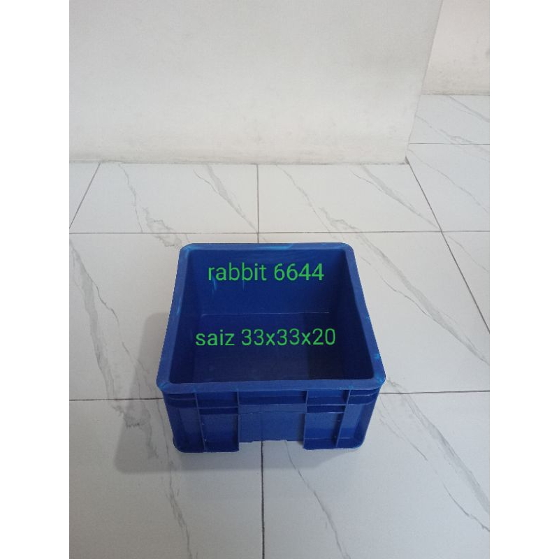 Jual box container rabbit 6644 size 33x33x20 ready warna biru. kuning ...