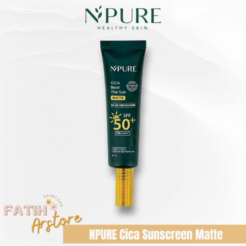 Jual NPURE NPURE SUNSCREEN CICA BEAT THE SUN MATTE SPF 50+ PA++++ 35ml ...