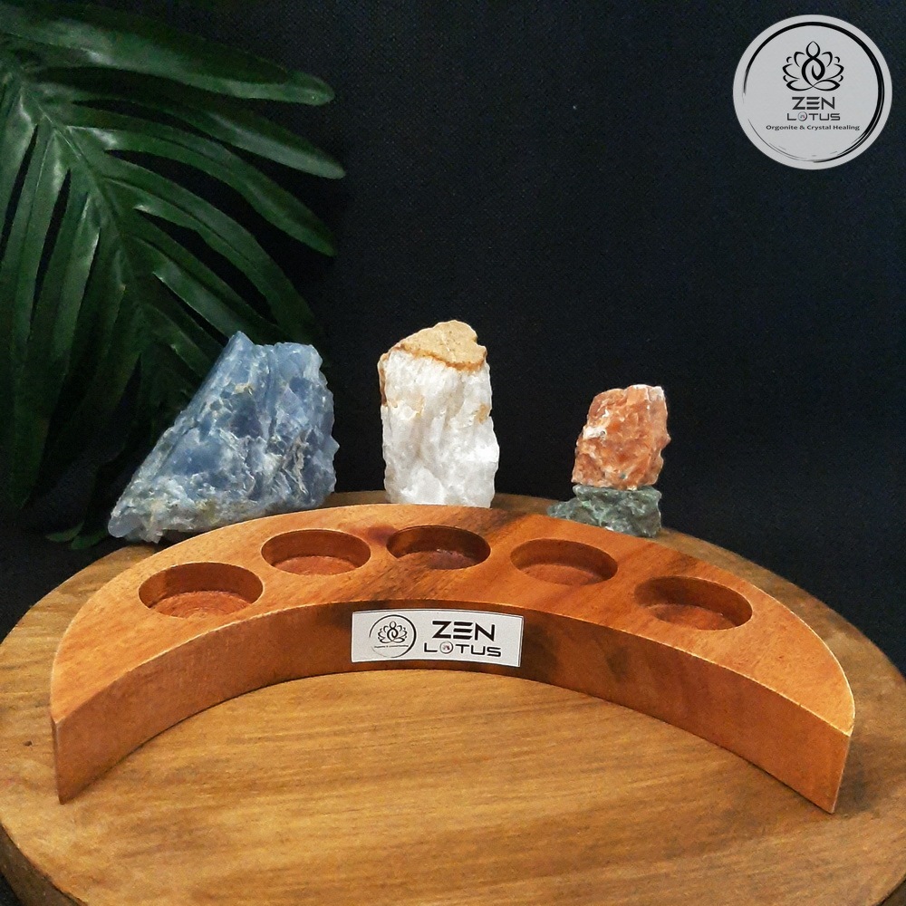 Jual Rak pajangan display Halfmoon sabit untuk crystal jar / essential ...