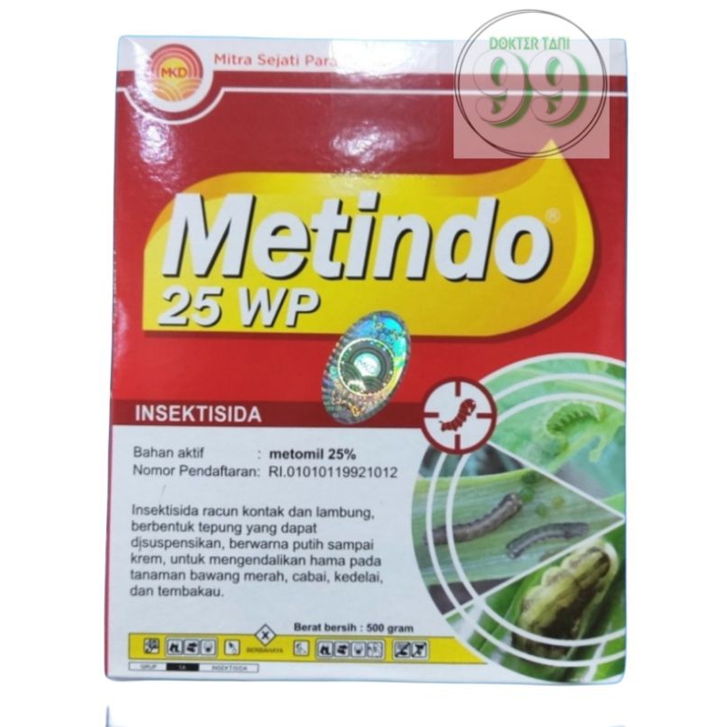 Jual Insektisida METINDO 25 WP 500 Gram Pembasmi Ulat | Wereng | Walang ...