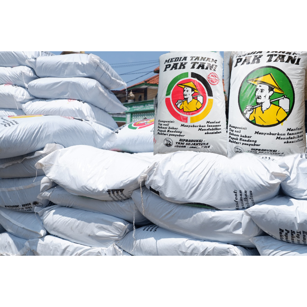 Jual Pupuk media tanam pak tani// Media Tanam Pak tani kemasan besar 10 ...